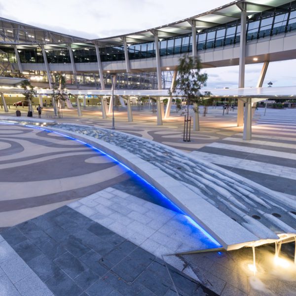 Adelaide Airport Landmark Water Feature Project | MYKRA