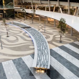 Adelaide Airport Landmark Water Feature Project | MYKRA